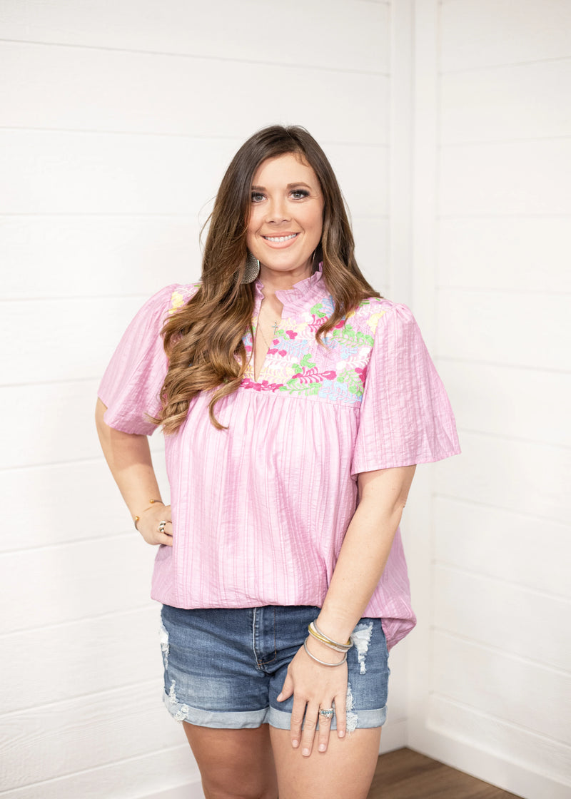 The Reece Top-Bubblegum – Chandler Country Store
